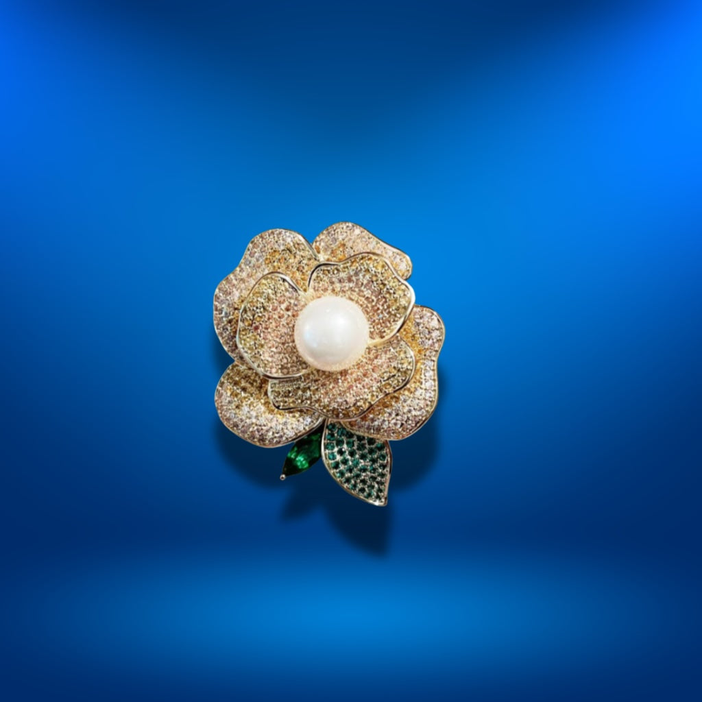 Ann Hand Gardenia Pin