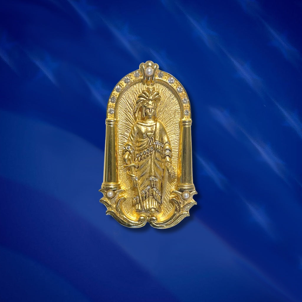Lady Freedom Stands For US Pin – Ann Hand