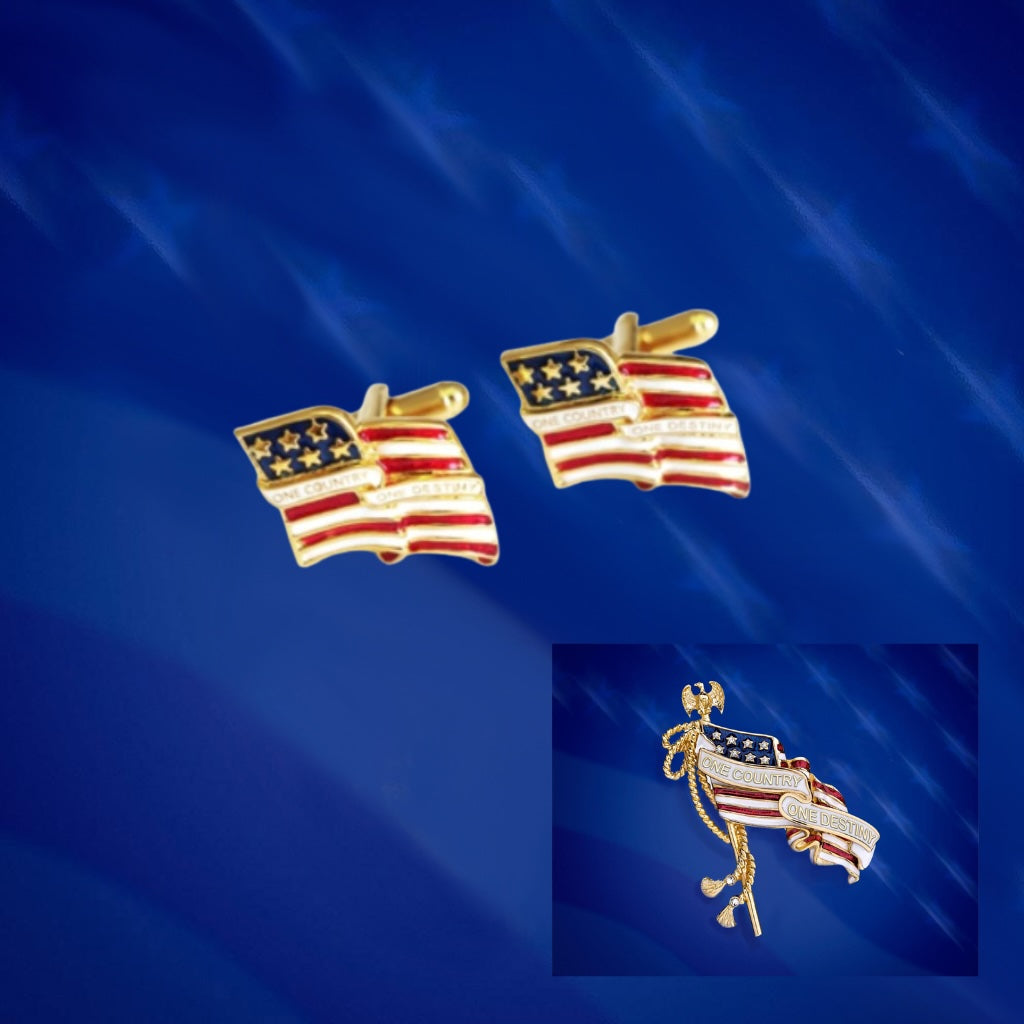 One Country One Destiny Cufflinks – Ann Hand