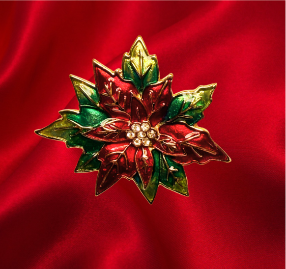 Poinsettia Pin – Ann Hand
