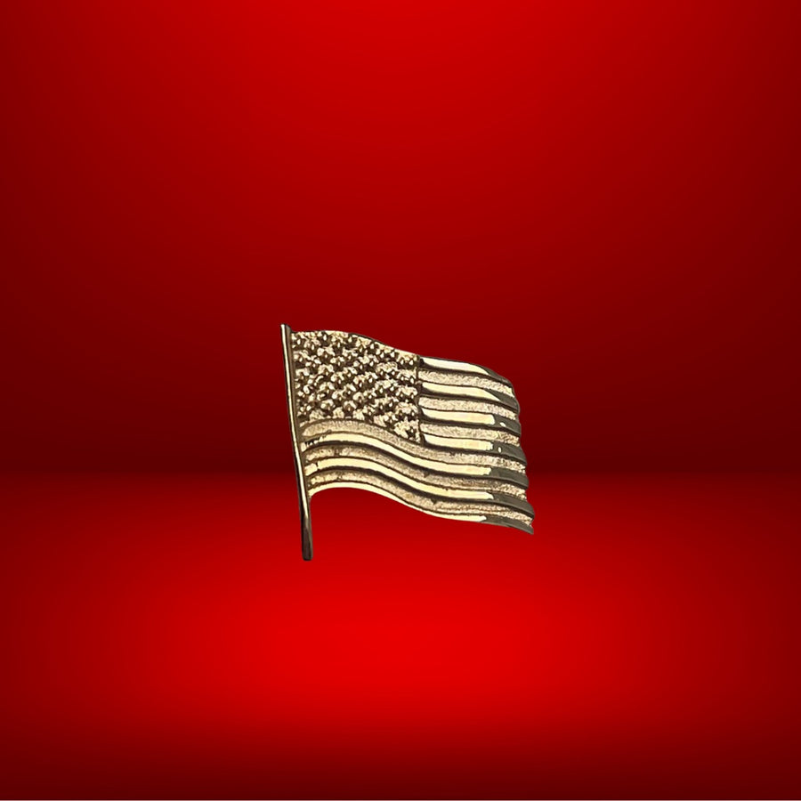 Gold Flag Lapel Pin – Ann Hand