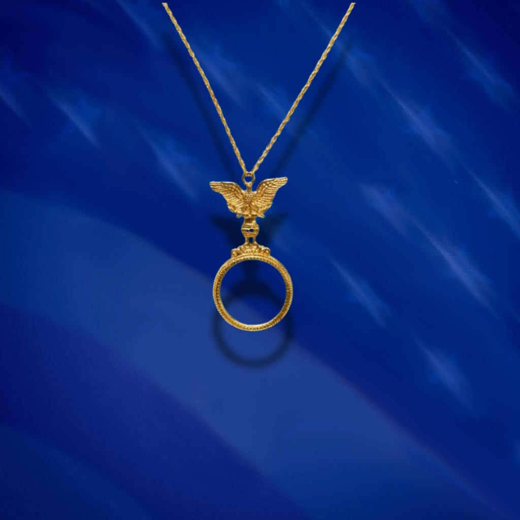 Eagle Magnifying Glass Necklace – Ann Hand