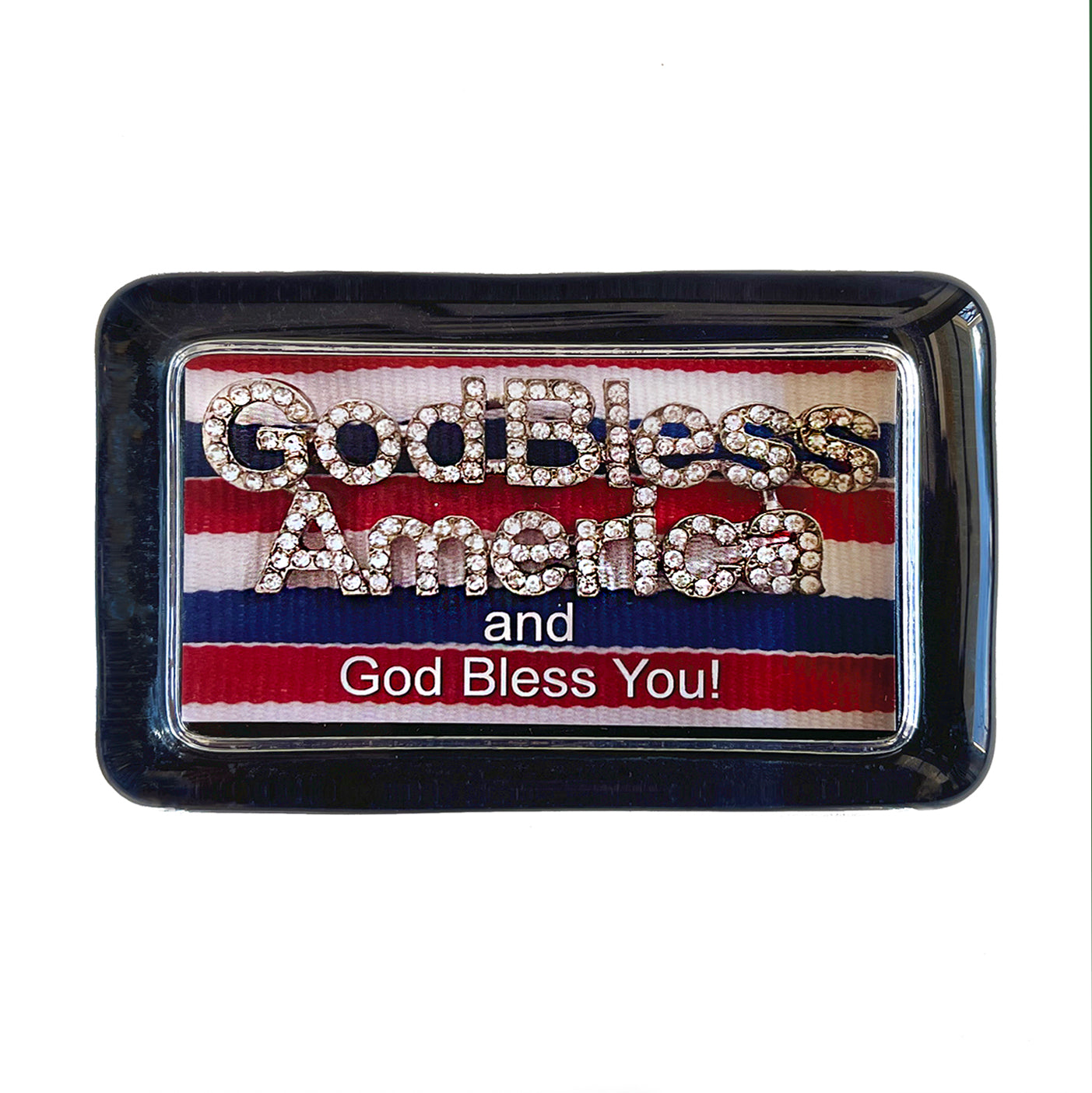God Bless America Paperweight – Ann Hand